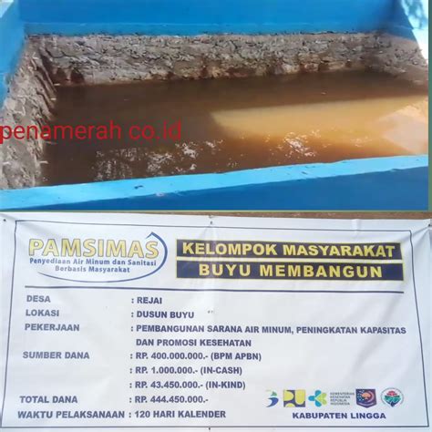 Proyek Pamsimas Air Minum Anggaran Rp 400 Juta Tak Layak Di Gunakan