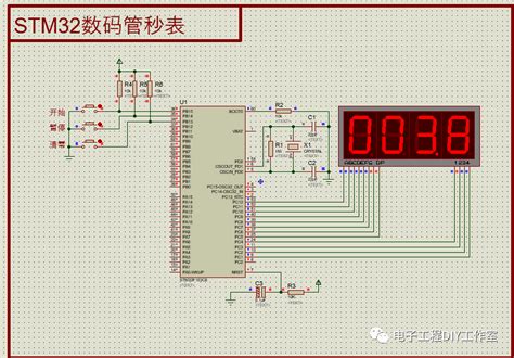 基于stm32的秒表计时器设计系统Proteus仿真源码 仿真 全套资料 基于stm32的电子秒表设计 CSDN博客