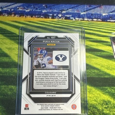 Puka Nacua Gold Cracked Ice Prizm Rc Panini Prizm Draft Picks