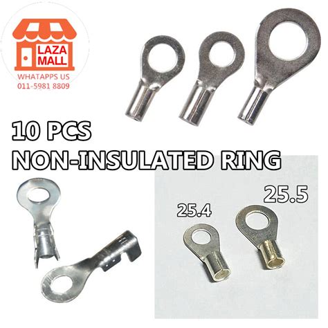 Pcs Non Insulated Ring Terminal Electrical Wire Crimp Connector