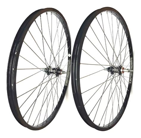Par De Rodas Raios Grosso Bike Aro Aero Folha Dupla E Cubo Rolamento