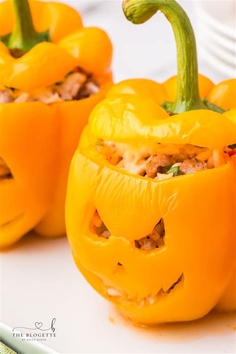 Jack O Lantern Stuffed Peppers Recipe