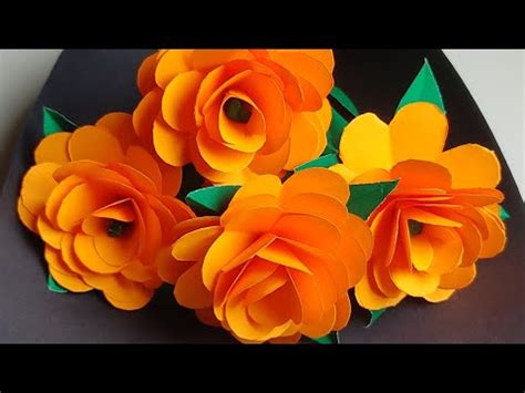 DIY Paper Flower Bouquet Handmade Gift Ideas For Birthday