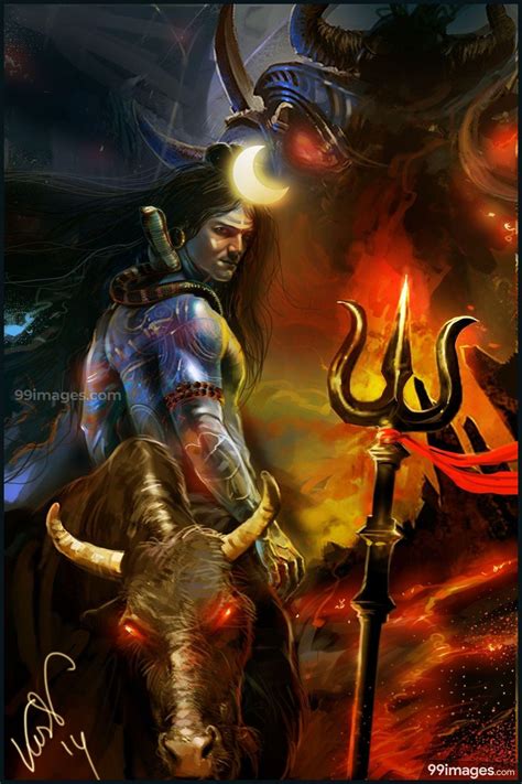 Animated Angry Lord Shiva Wallpapers