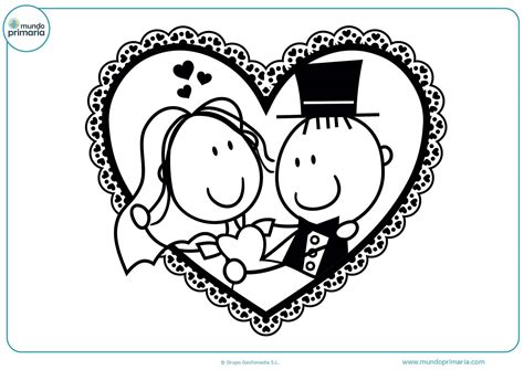Dibujos de Boda para Colorear Novios Novias y Más