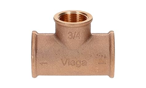 Viega Rotguss T Stück reduziert 1 x 3 4 x 1 Nr 3130