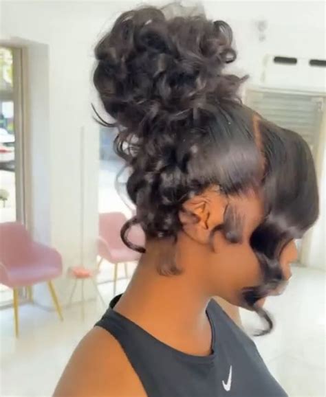 Black Girl Updo Hairstyles Sleek Ponytail Hairstyles Quince