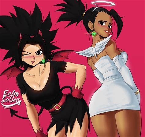 Caulifla And Kale Dragon Ball And 1 More Drawn By Echo Saber Danbooru
