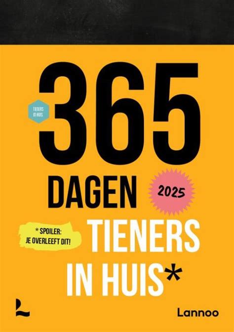 Scheurkalender 365 Dagen Tieners In Huis 2025 Tieners In Huis Boek