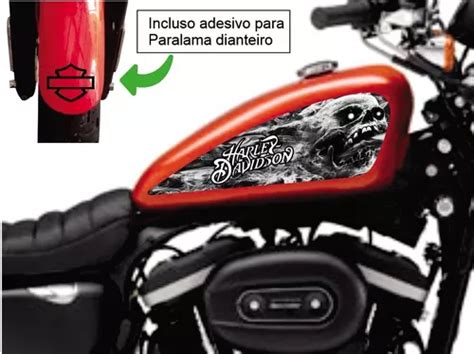 Adesivo Tanque Harley Davidson Sportster R Sr Logo