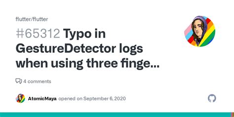 Typo In Gesturedetector Logs When Using Three Finger Gesture Issue