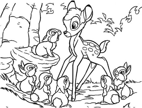 Desenhos De Bambi Para Colorir Imprima Gratuitamente