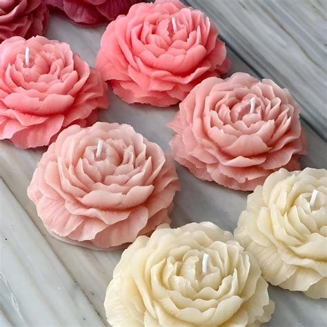 Molde De Silicona Peonia INSUMOS COSMETICA
