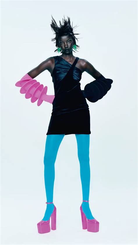 Anok Yai By Olivier Handlee Pearch For VOGUE FRANCE November 2022