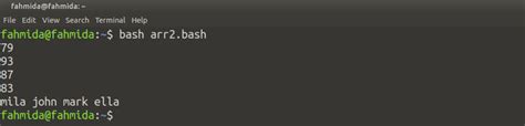 how to use arrays in bash