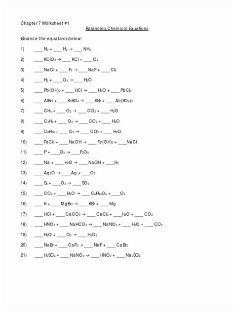 Chemical Formula Worksheet Answers