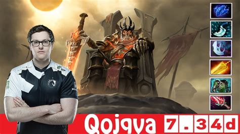 DOTA 2 Qojqva The WRAITH KING OFFLANE 7 34d YouTube