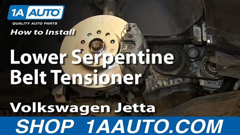 How To Replace Serpentine Belt Tensioner 05 14 Volkswagen Jetta YouTube