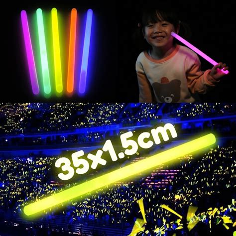 10pcs Large Glow Sticks 35cm Fluorescence Light Glow In The Dark Neon