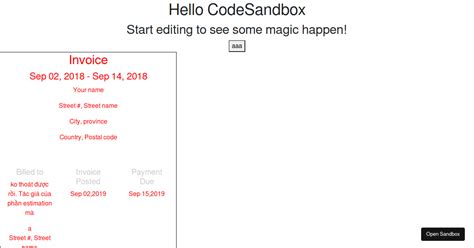html2pdf examples codesandbox