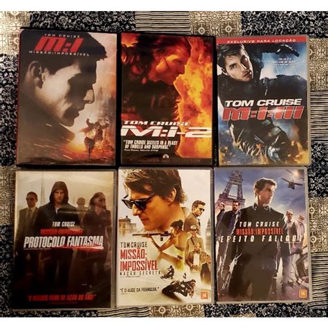 Missão Impossível Coleção completa DVD 1 2 3 Protocolo Fantasma