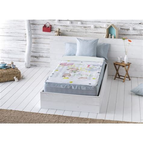 Saco Nordico Infantil Cremallera 100 Algodón con Relleno Cama 90 cm
