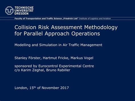 pdf collision risk assessment methodology for parallel · independent parallel approach