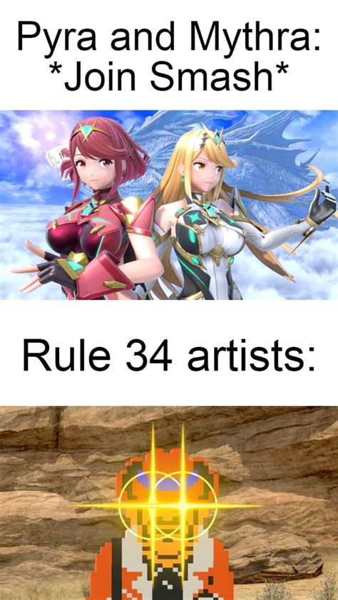 Pyra And Mythra Join Smash Ty Ye Fr Rule Artists Ifunny