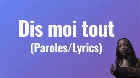 Dis Moi Tout Merveille Paroles Lyrics YouTube