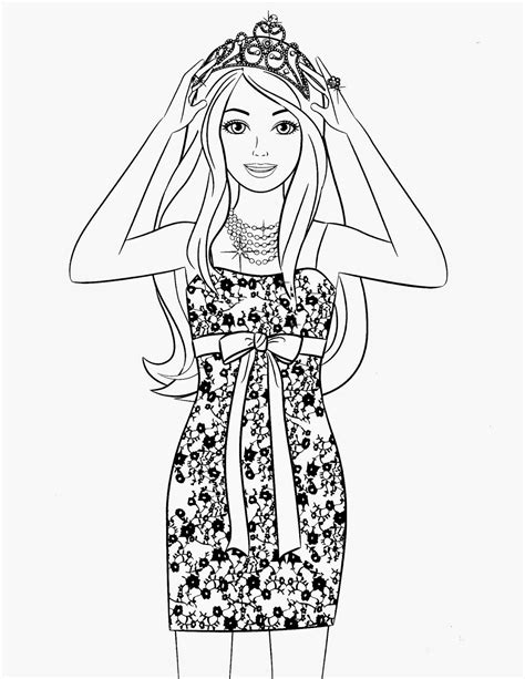 اشواق وحنين صور باربى بجودة عالية مرسومة وجاهزة للتلوين barbie