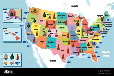 Haut 99 imagen carte des etats unis d amérique fr thptnganamst edu vn