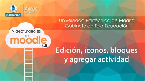 Activar edición iconos bloques enlace agregar actividad o recurso