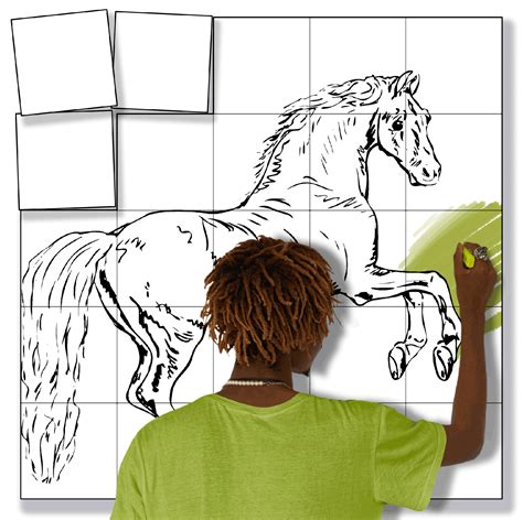 Póster gigante para colorear Whistlejacket de George Stubbs