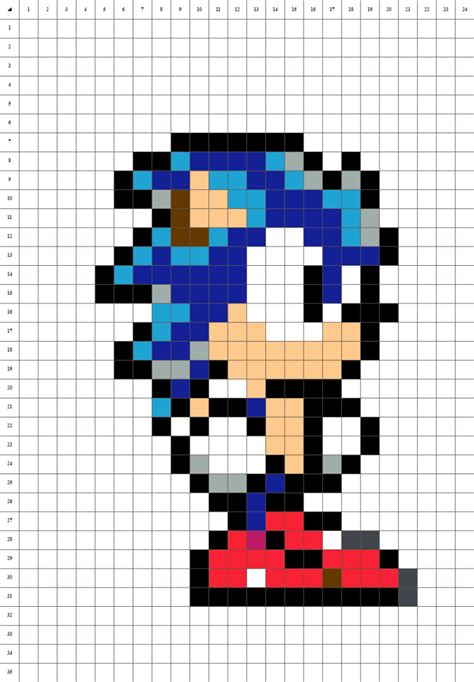 Rouge Sonic Pixel Art