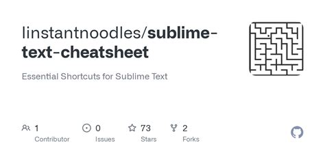 github linstantnoodles sublime text cheatsheet essential shortcuts for sublime text