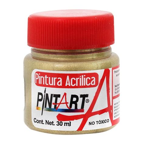 Pintura Pintart acrílica color oro 1 pza Walmart