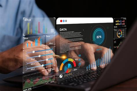 Premium Photo Data Analyst Working On Business Analytics Dashboard