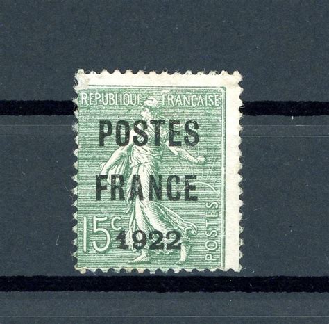 France 1922 Préoblitéré Poste France 15cts Semeuse Catawiki