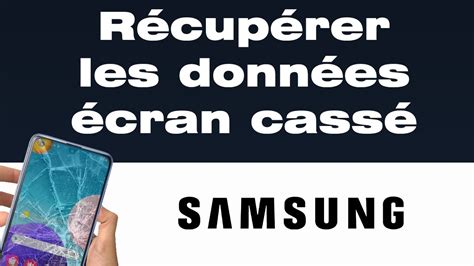 Écran téléphone cassé comment récupérer les données les données d un