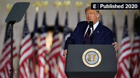 Full Transcript President Trumps Republican National Convention Speech The New York Times