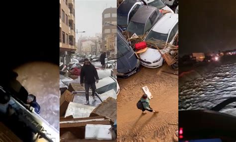 Impactantes e inéditos videos de sobrevivientes de la dana en España