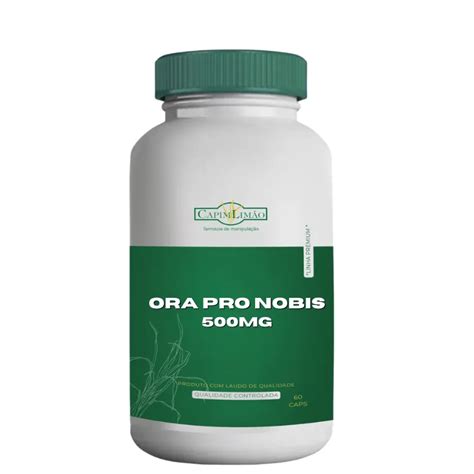 Ora Pro Nobis Mg C Psulas Farm Cia Capim Lim O