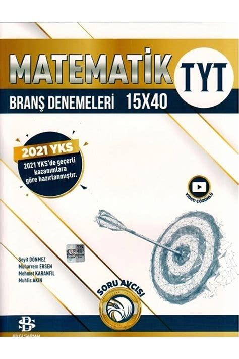 TYT Matematik 15 x 40 Branş Denemeleri BİLGİ SARMAL YAYINLARI Zeta