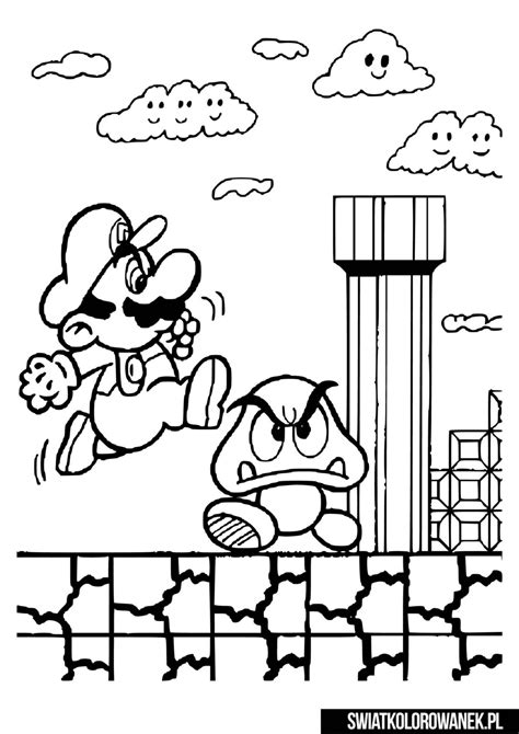Mario Malowanka Do Druku Darmowe Kolorowanki Do Druku