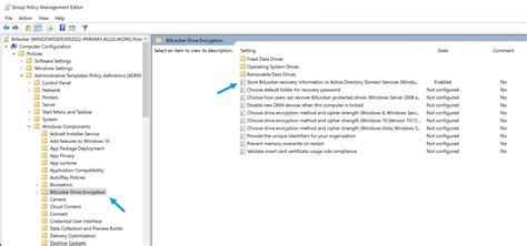 Enable Bitlocker Encryption Store Recovery Key In Active Directory