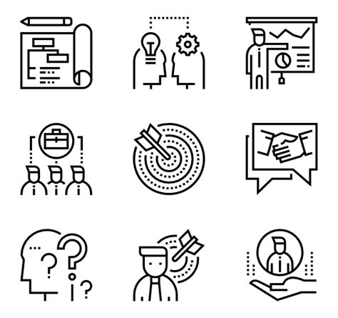 White Text Line Art Font Design Illustration Art Black And White Circle