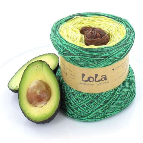 LoLa Bobbel Avocado Farbverlaufsgarne LoLa mit Baumwolle Freche Früchtchen