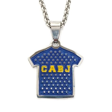 Collar Camiseta Boca Juniors Acero Quir Rgico Joyas Gabena