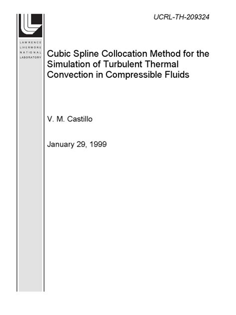cubic spline collocation method for the simulation of turbulent thermal convection in