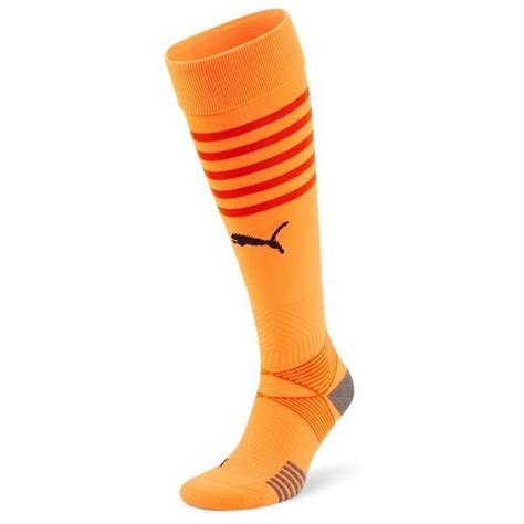 PUMA Fodboldsokker TeamFINAL Orange Sort Unisport Dk